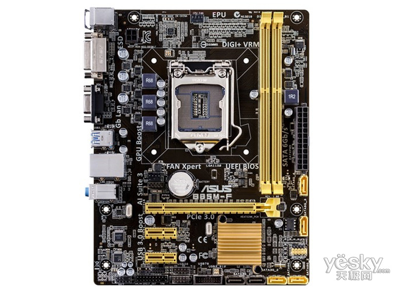 【图】华硕B85M-F_整体外观 _图2-天极产品库